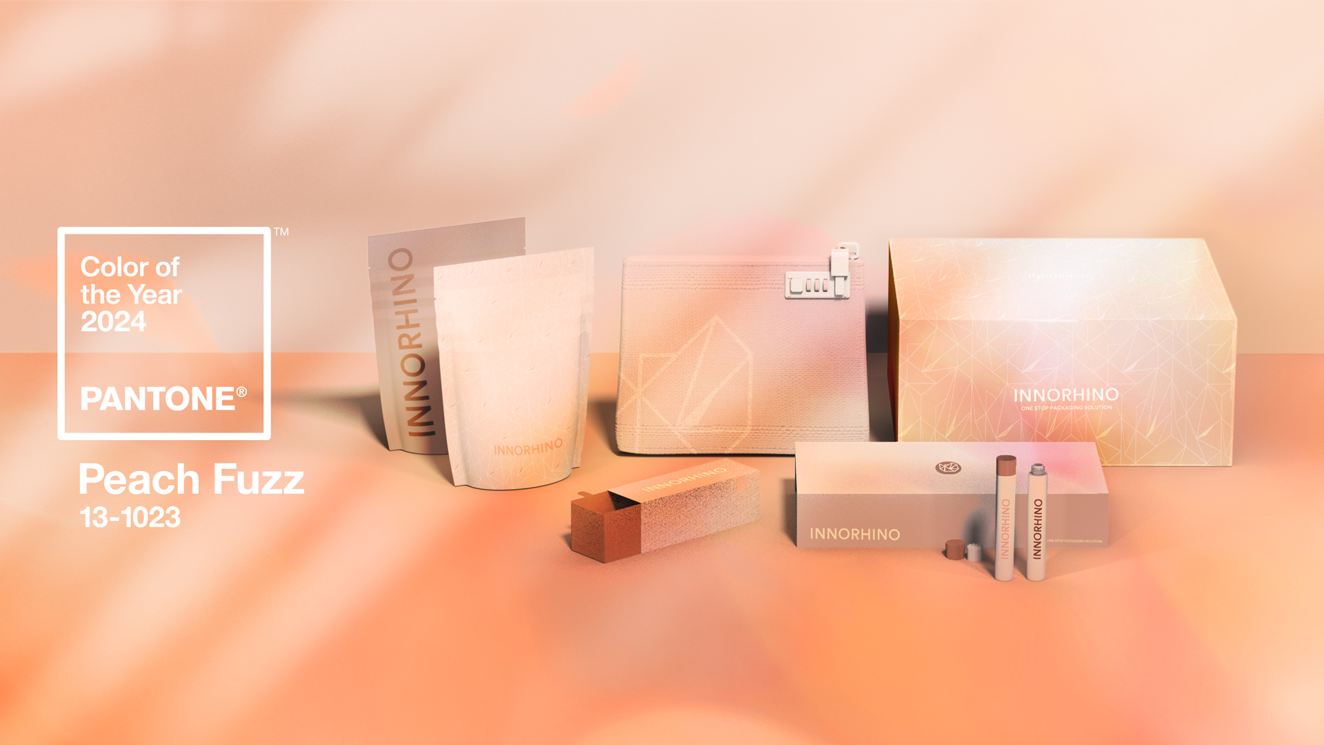 Packaging with Peach Fuzz: Pantone's Color of 2024 | INNORHINO